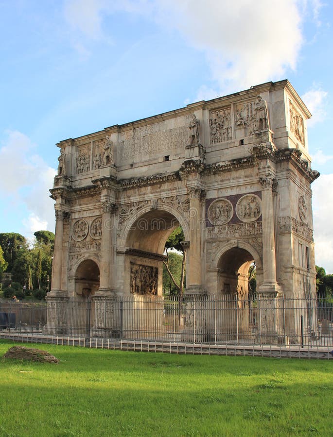 The Arch of Constantine stock photo. Image of arena, brick - 9288968