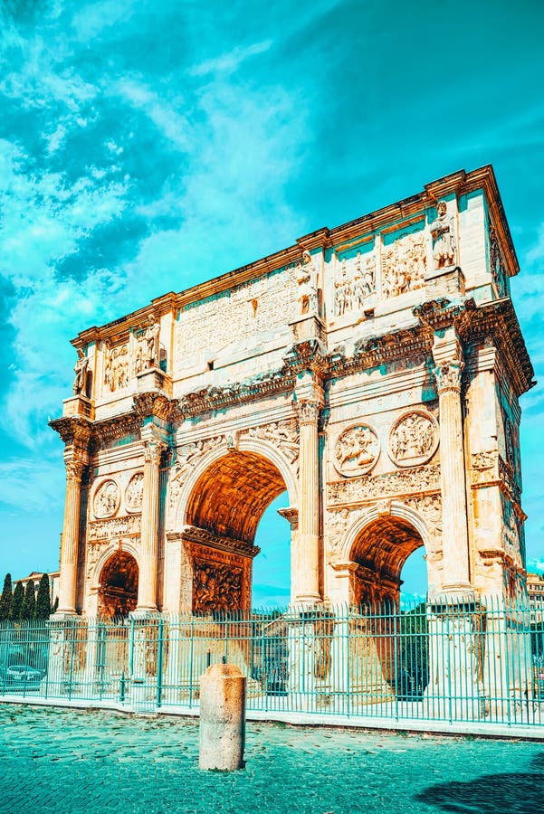 Arch of Constantine stock photo. Image of catholic, amphitheater ...