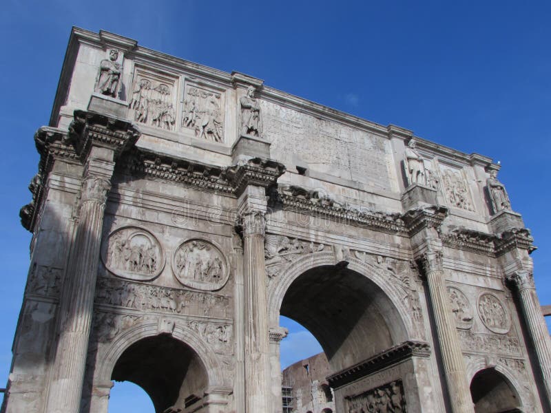 The Arch of Constantine , the Largest Triumphal Arch - Rome - Italy ...