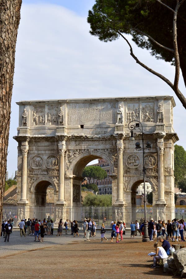 Arch of Constantine in Rome Editorial Photo - Image of imperial ...