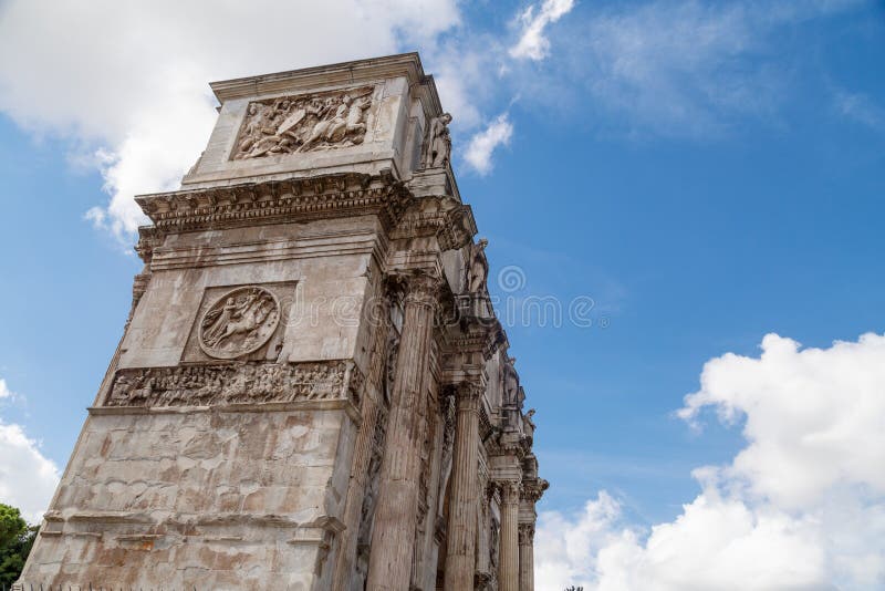 Arch of Constantine stock photo. Image of italy, environment - 67318426