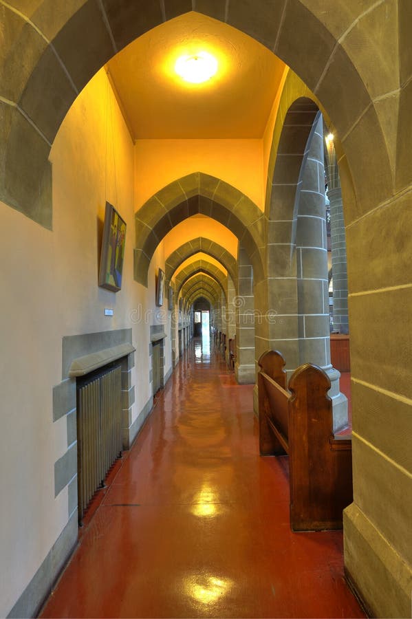 Arch and corridor stock photo. Image of worship, canadian - 13045716