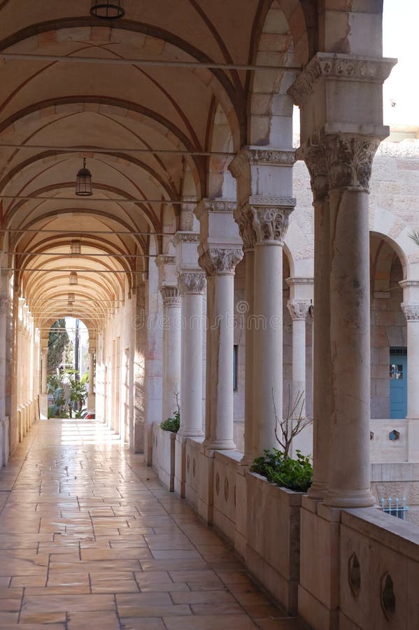 Ceiling of arch corridor stock image. Image of europe - 8685543