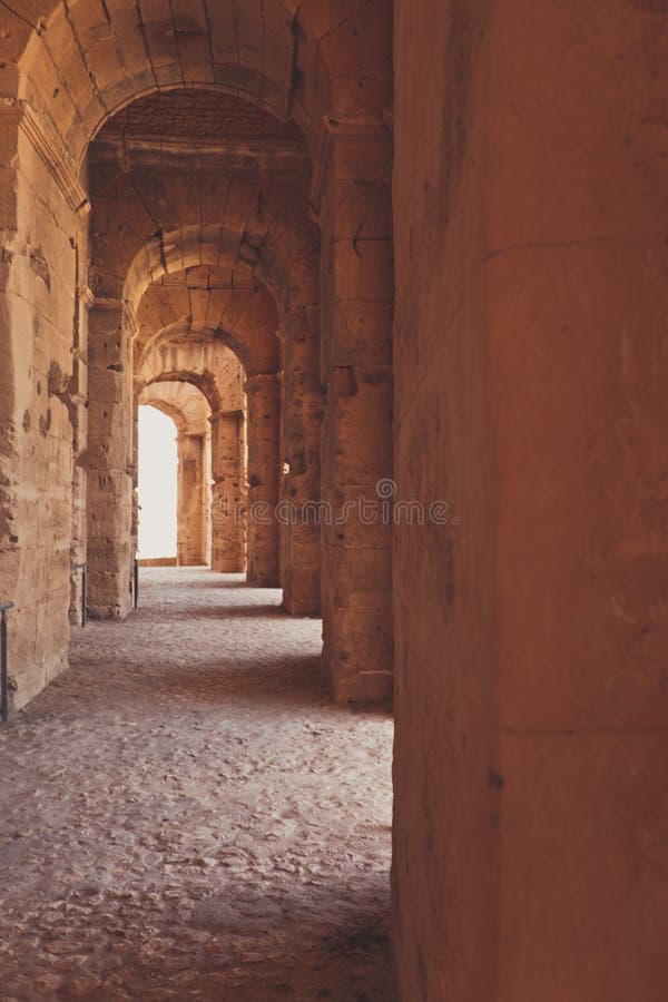 Arch Corridor in Ancient Castle Stock Image - Image of aged, hallway ...