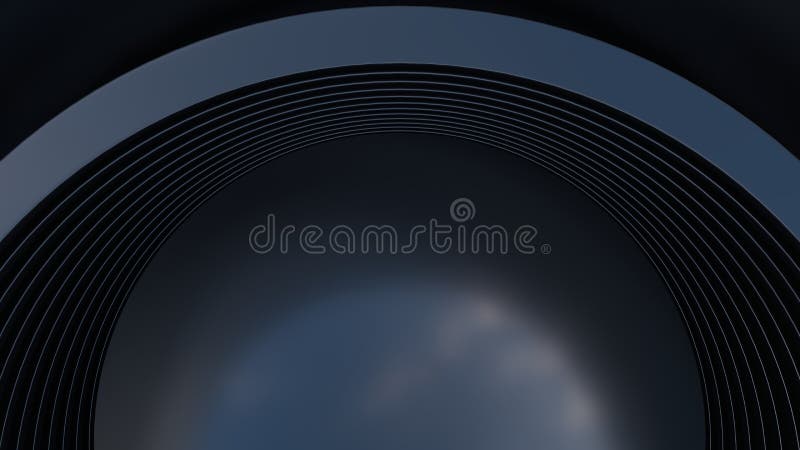 Arch Dark Exterior Black Abstract Geometric Circles and Line Background ...