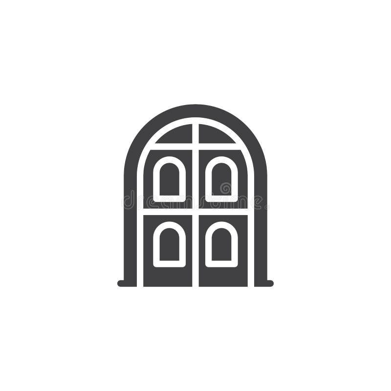 Arch Door and Columns Filled Outline Icon Stock Vector - Illustration ... Arch Door and Columns Filled Outline Icon Stock Vector - Illustration ...