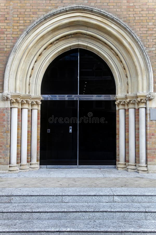 Arch entrance stock image. Image of columns, building - 34015785