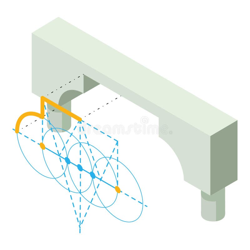Arch Facade Icon, Isometric 3d Style Stock Vector - Illustration of ...