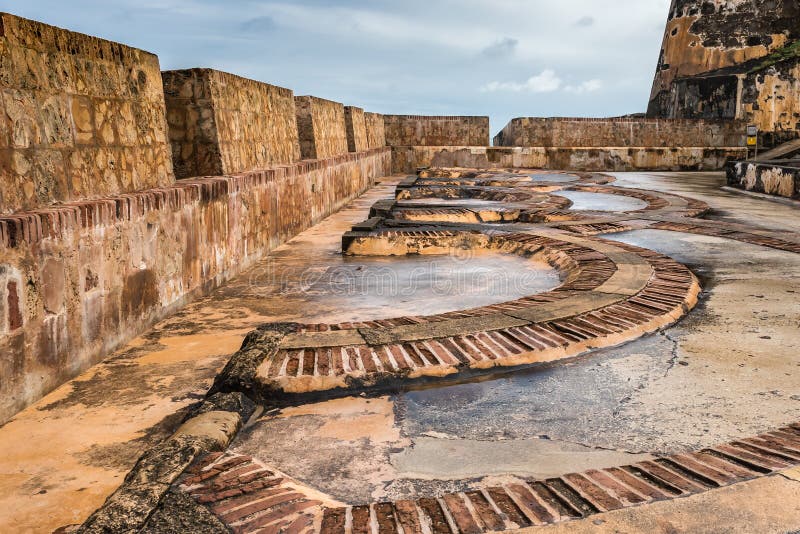 Arch Floor Pattern Inside Castillo San Felipe Del Morro Stock Photo ...