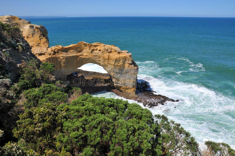 Arch Formation On The Great Ocean Road, Australia Stock Photo - Image ...