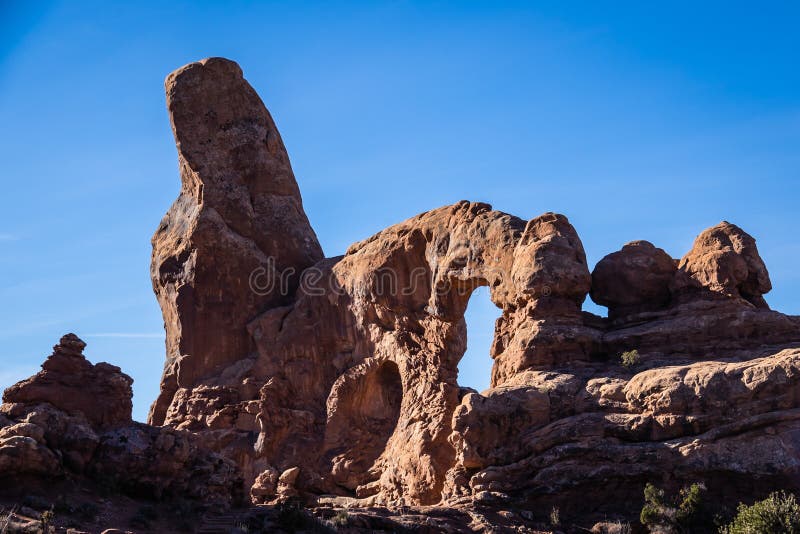 Arch Formations in the US Arches National Park in Utah Stock Photo ...