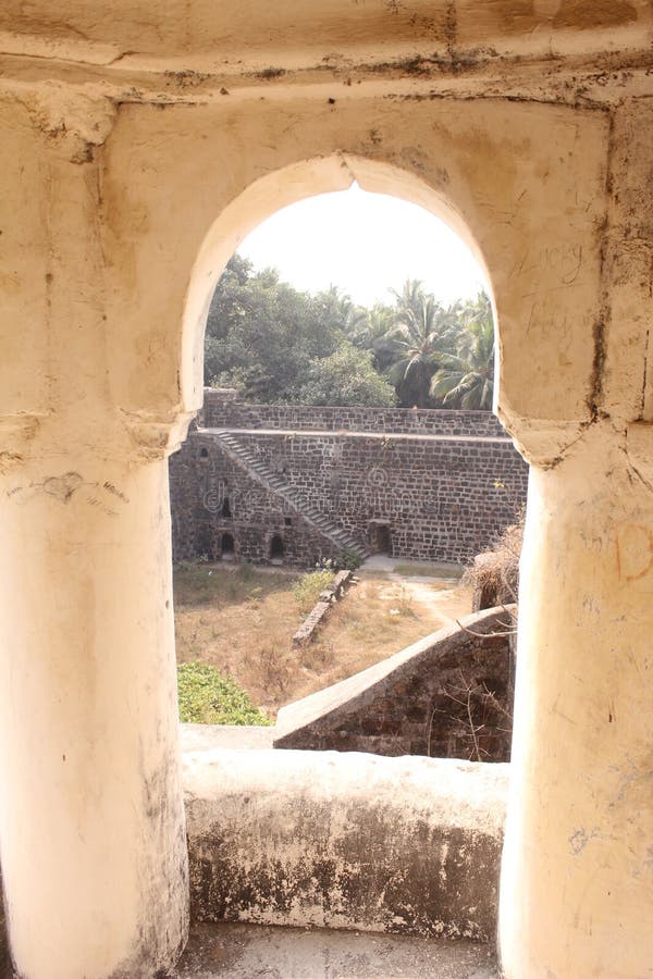 An Arch of the Fort in Maharashtra Stock Photo - Image of fort, palghar ...