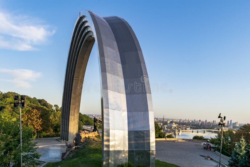 The Arch of Friendship of Nations Stock Image - Image of friendship ...