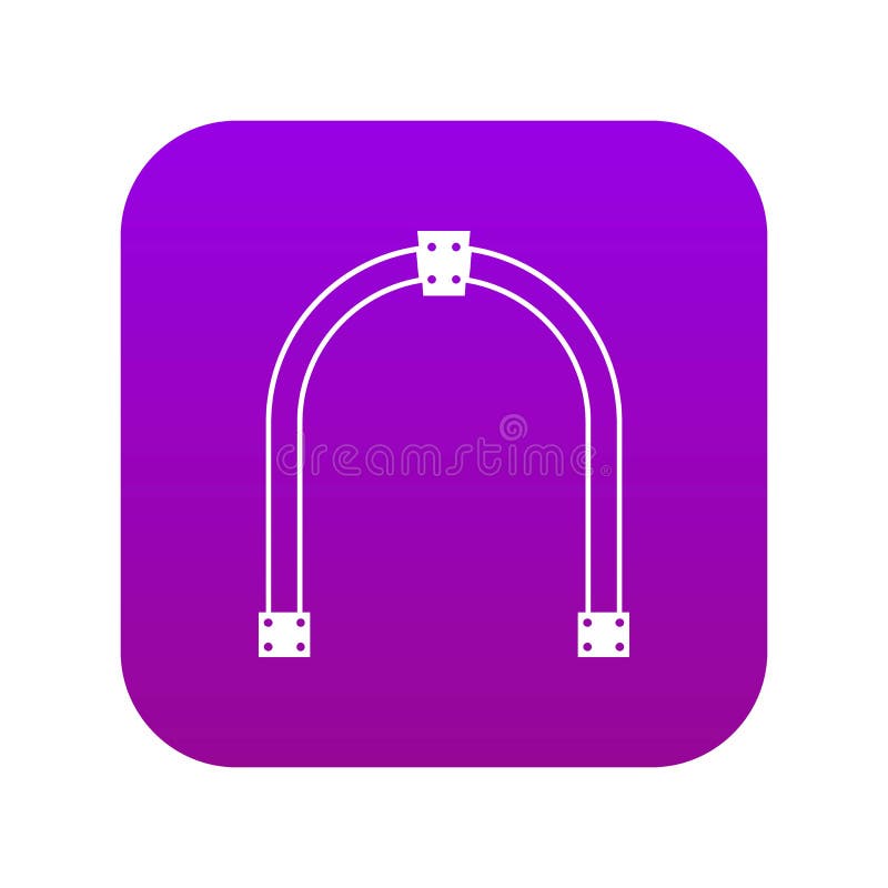 Arch icon digital purple stock vector. Illustration of line - 155207932