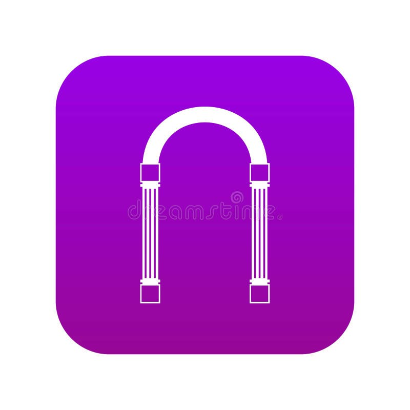 Arch icon digital purple stock vector. Illustration of ancient - 155210450