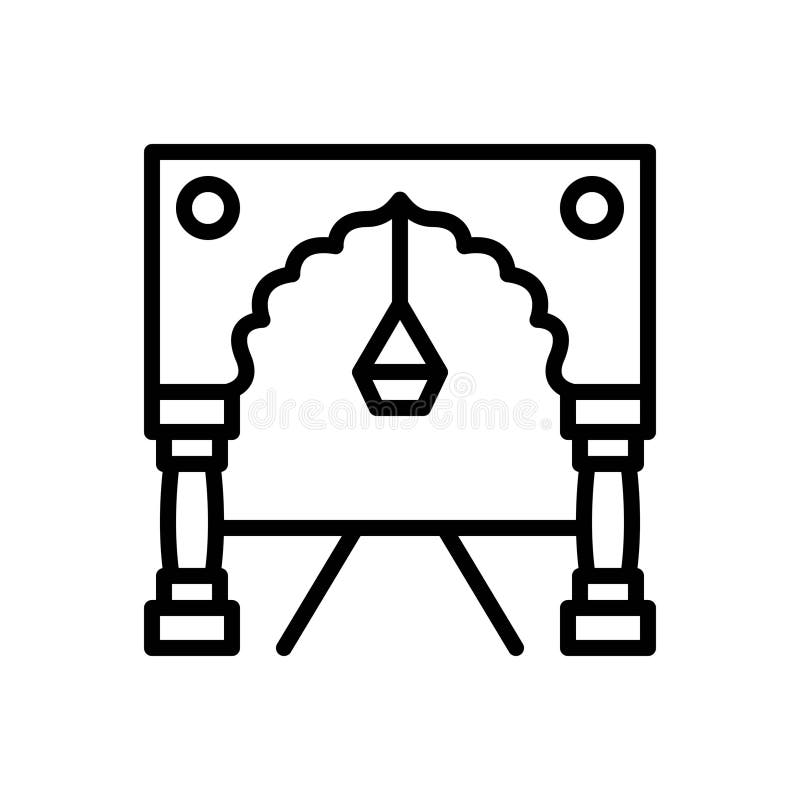 Mix Icon for Arch, Gate and Castle Stock Illustration - Illustration of ...