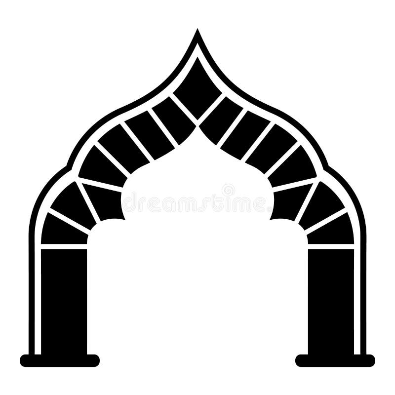 Arch icon, simple style stock vector. Illustration of arch - 102971918