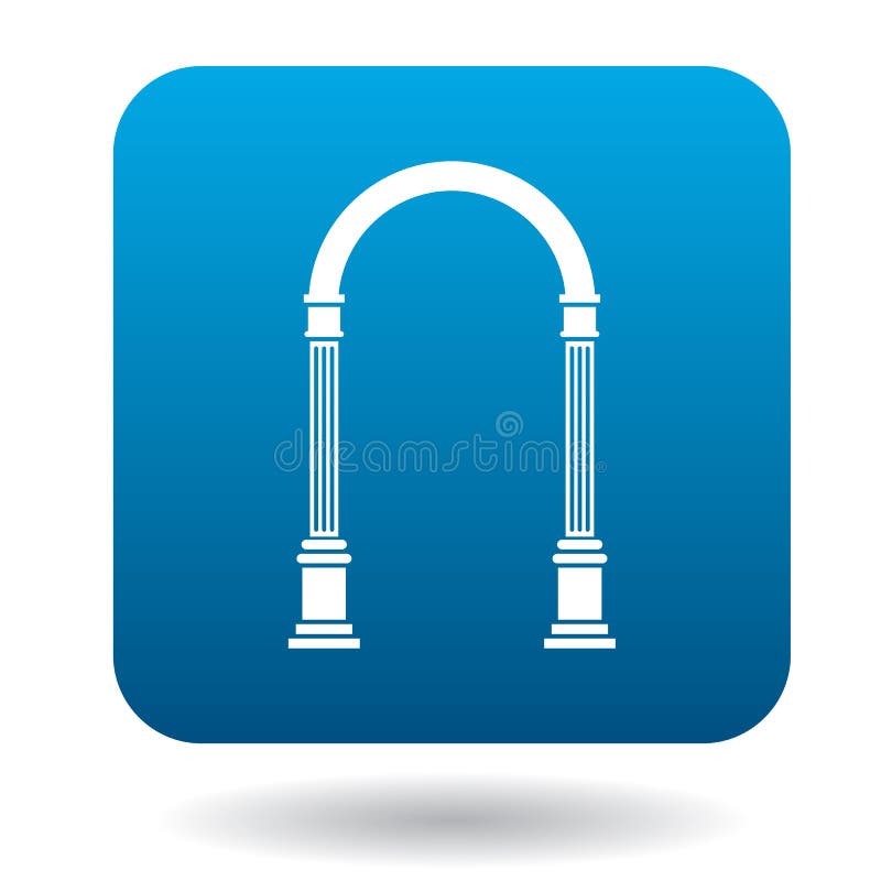 Arch icon, simple style stock vector. Illustration of ancient - 81990712