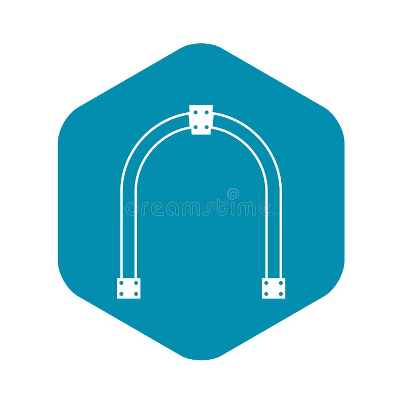 Arch icon, simple style stock vector. Illustration of curve - 140232228