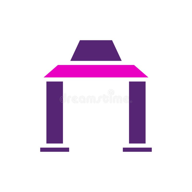 Arch Icon Gradient Yellow Green Red Colour Chinese New Year Symbol ...