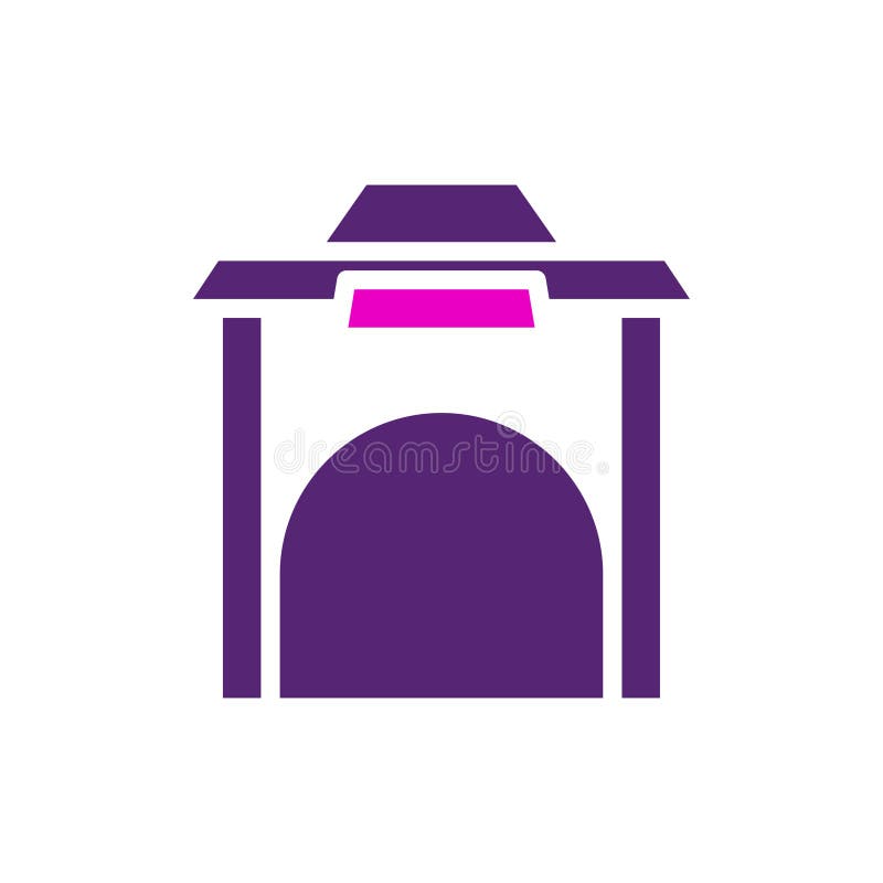 Arch Icon Rounded White Yellow Colour Chinese New Year Symbol Perfect ...