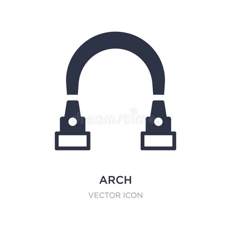 Arch Icon on White Background. Simple Element Illustration from City ...