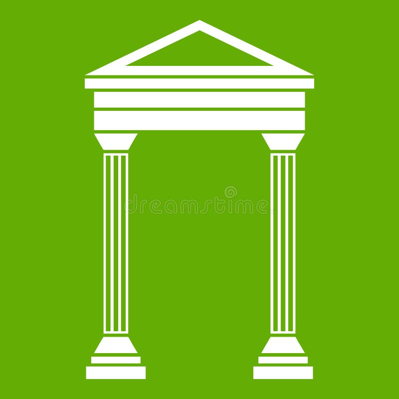 Arch icon green stock vector. Illustration of curve - 100698109