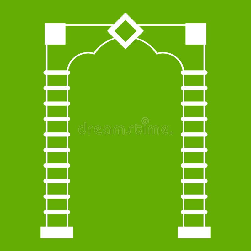 Arch icon green stock vector. Illustration of design - 100696335