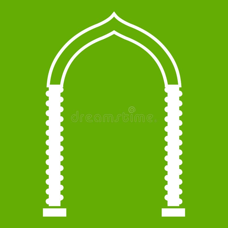 Arch icon green stock vector. Illustration of curve - 100697200