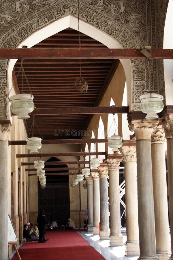 Arch inside a mosque stock photo. Image of islamic, history - 959146