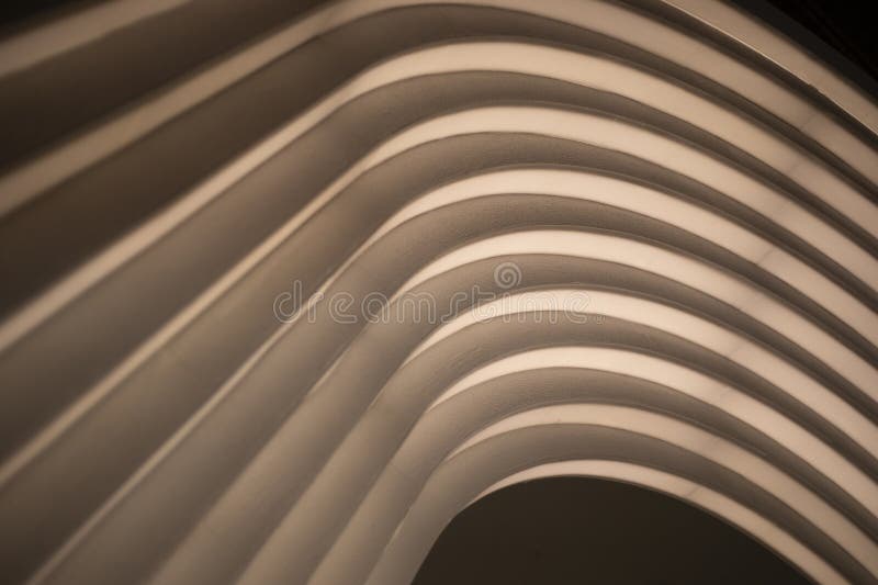 Arch Interior Curved Lines Wall Details Light Stock Photos - Free ...