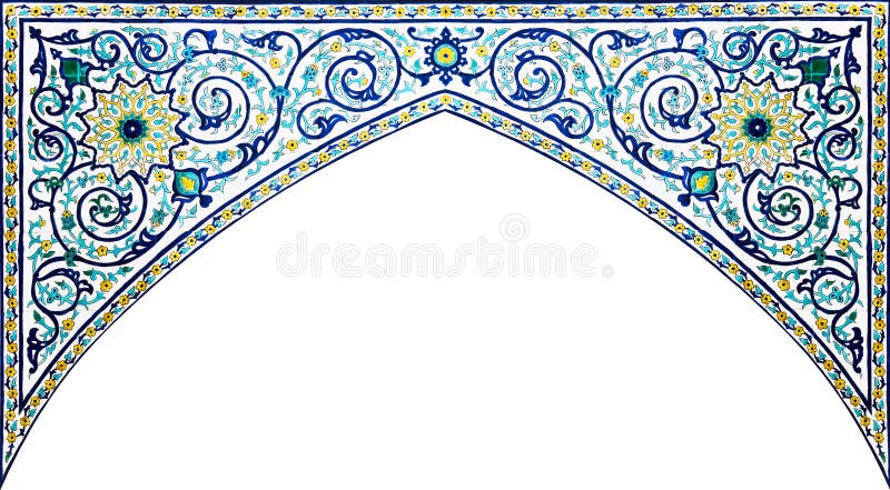 Beautiful Arch.Islamic Architectural Patterns Colored. .Arabic Design ...
