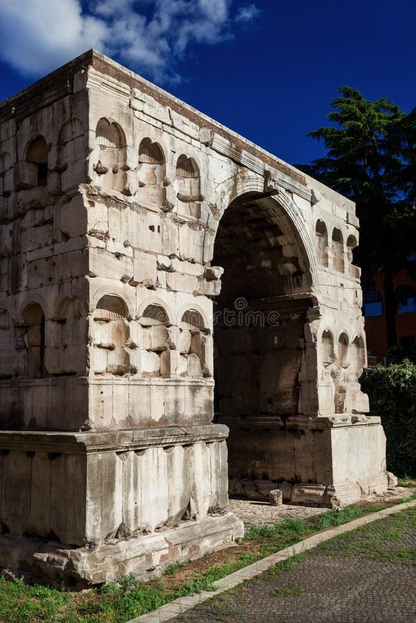 Arch of Janus in Rome stock image. Image of latin, italy - 100503793