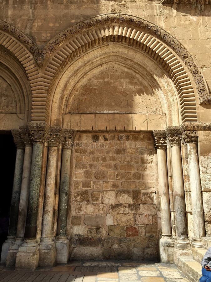 Arch in the Jerusalem Golden Temple Stock Photo - Image of golden ...
