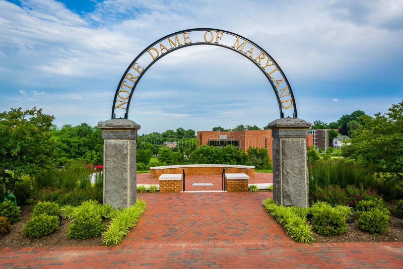 Arch at the Notre Dame of Maryland University, in Baltimore, Maryland ...
