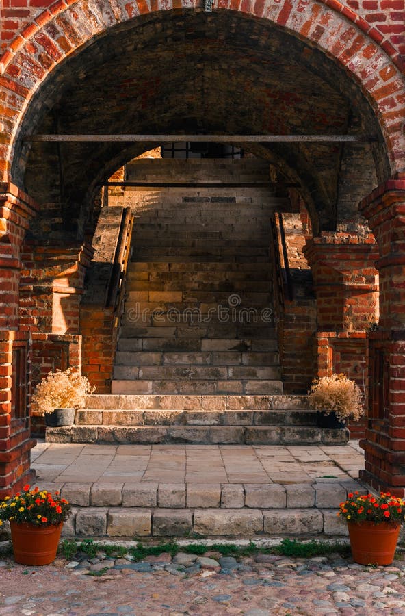 Arch stock image. Image of stairway, stairs, medieval - 109790165