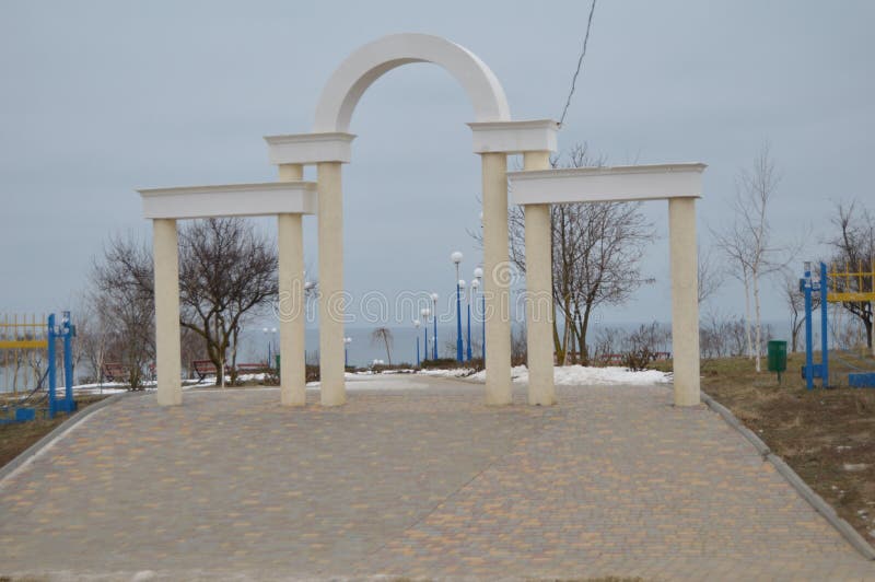 Arch and Path stock photo. Image of historic, arch, puerto - 305074