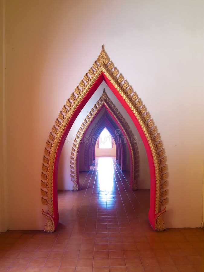 Arch pathway stock photo. Image of asia, religion, pagoda - 25179052