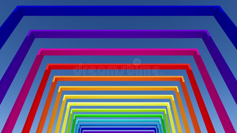 Arch Pathway on Light Blue Background Stock Footage - Video of loop ...