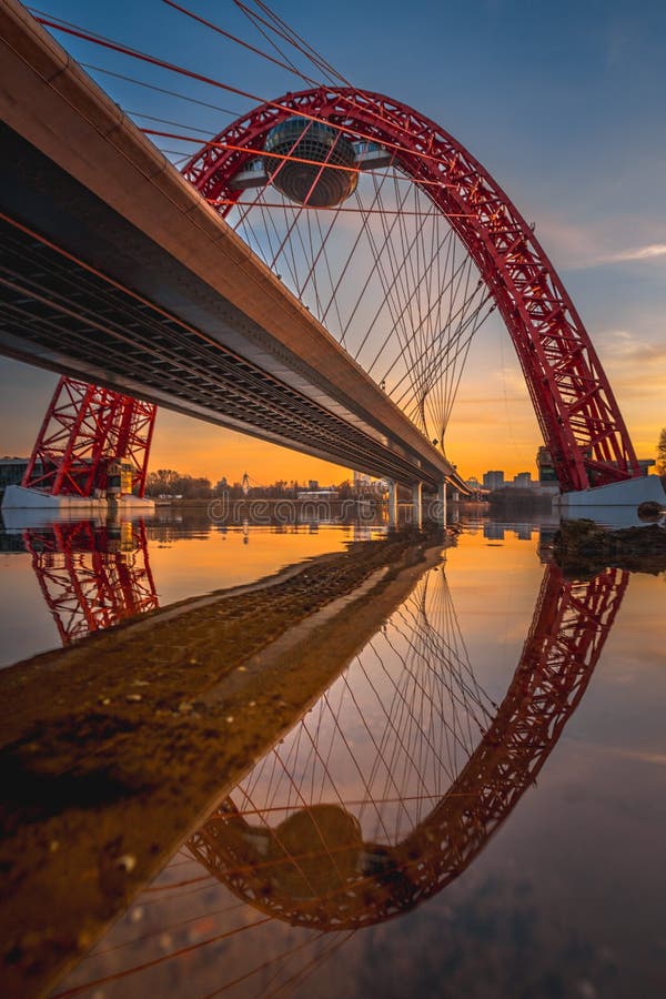 Arch of the Picturesque Bridge Arch of the Picturesque Bridge and a ...
