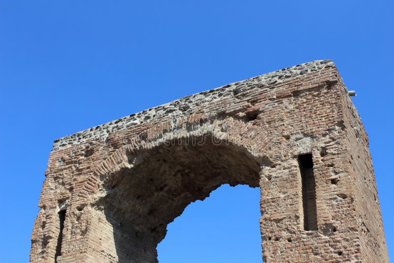 Pompeii Arch stock image. Image of eruption, city, archeology - 27131015