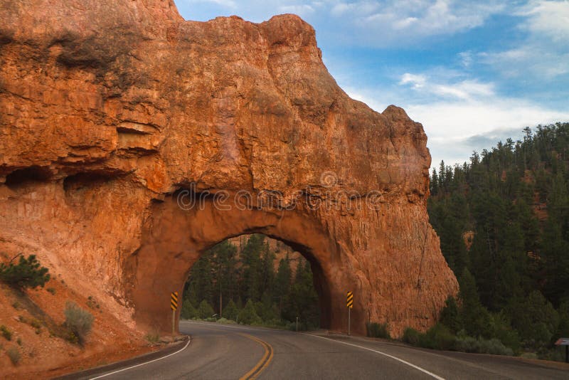Arch on the road stock photo. Image of bryce, view, small - 40395444