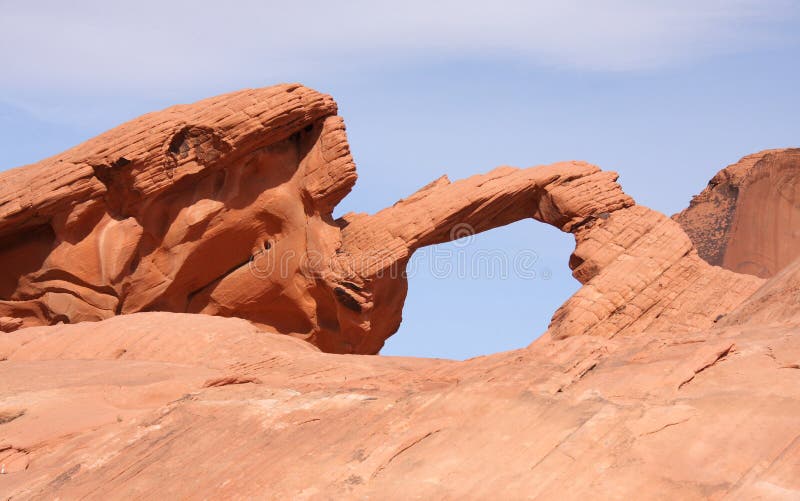 Arch Rock stock photo. Image of southwest, desolate, peak - 13979490