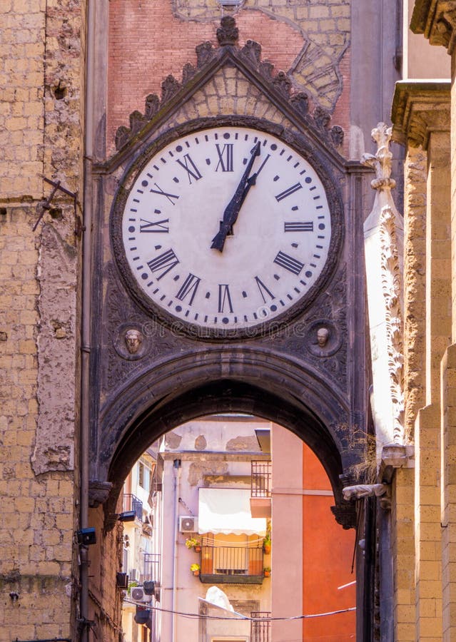 Arch of Sant`Eligio, Naples, Italy Stock Photo - Image of christianity ...