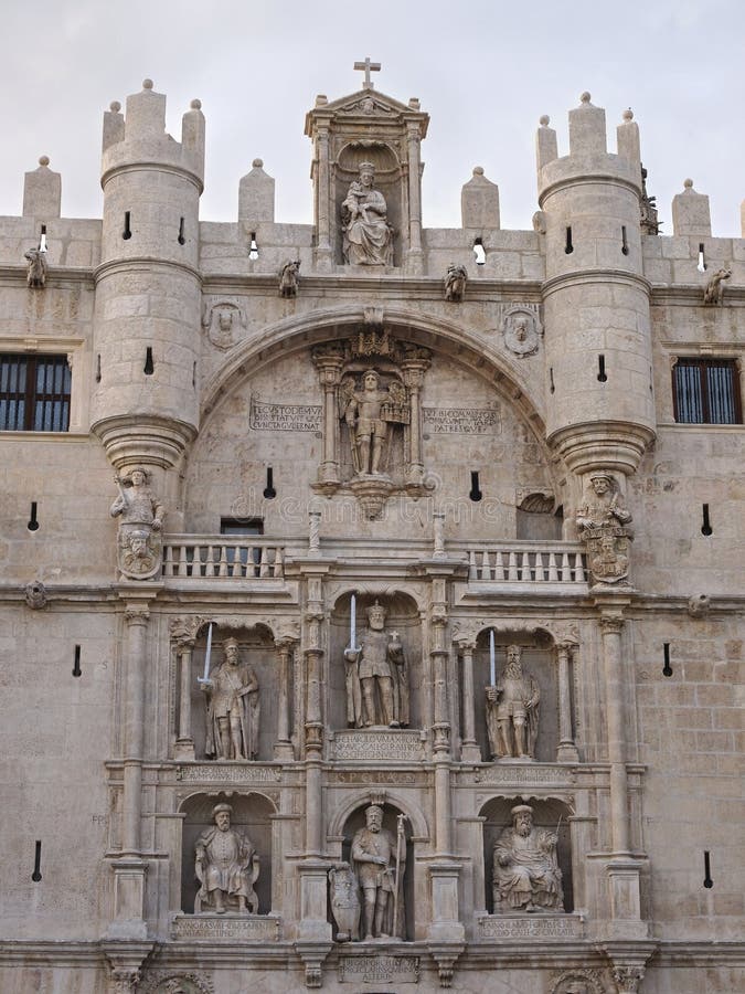 Arch of Santa Maria, Burgos Stock Photo - Image of destination, ancient ...
