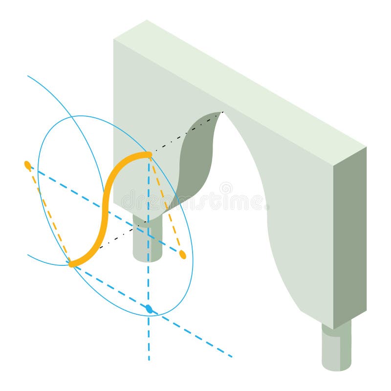 Arch Shape Icon, Isometric 3d Style Stock Vector - Illustration of gate ...