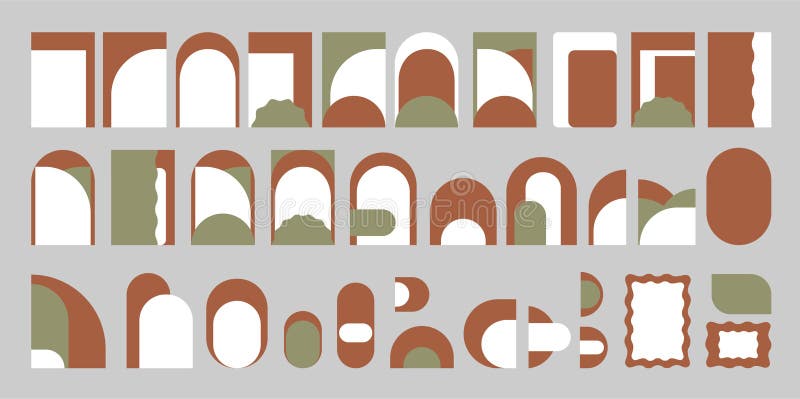 Arch Shape Set Template, Arch Wedding Invitations, Laser Cut Invitation ...