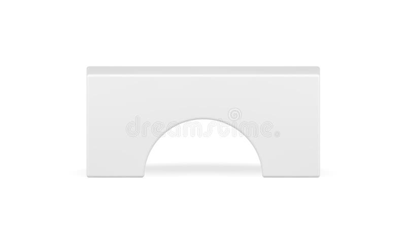 Arch Showcase Rectangle Pedestal Foundation White Construction Podium ...