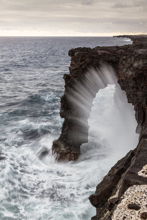 Arch Splash stock image. Image of coast, coastal, flow - 106697193