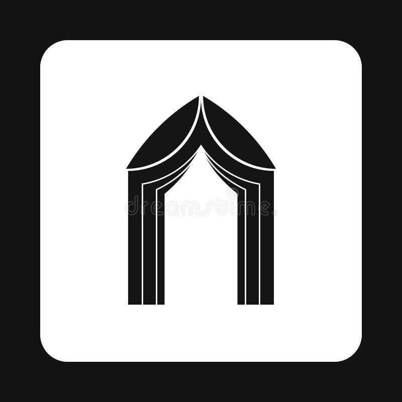 Arch Tent Icon, Simple Style Stock Vector - Illustration of doorway ...